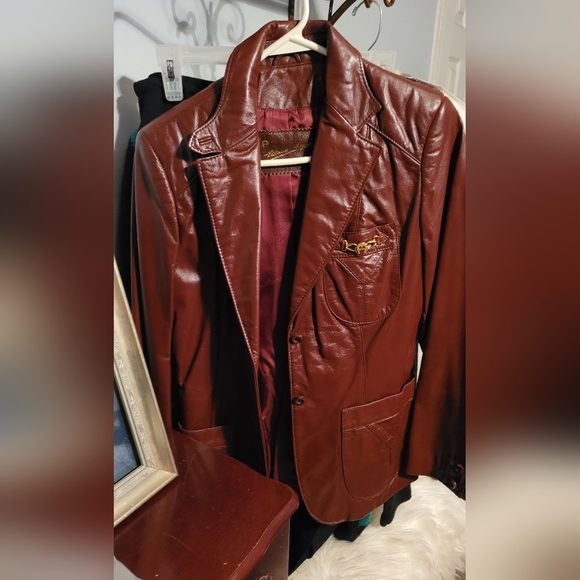 Etienne Aigner | Jackets & Coats | Vintage Etienne Aigner Leather ...